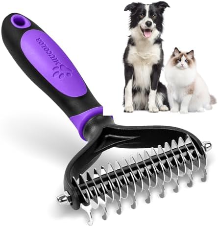 Amazon.com: Undercoat Rake for Dogs & Cats, Dematting Comb with Extra ...