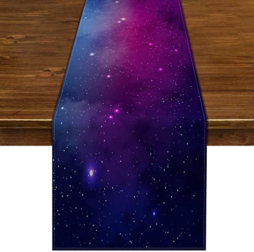 Amazon.com: Mindsoft 6 Pieces Space Table Runner 14 x 108 Inches Cosmos ...