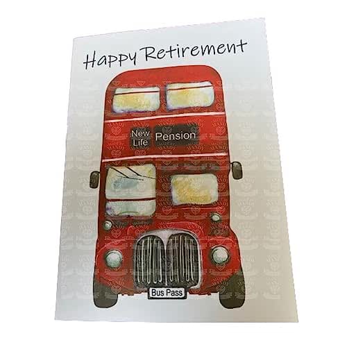 Celebrate a Retirement with the Happy Retirement Red Bus Card - 5x7 ...