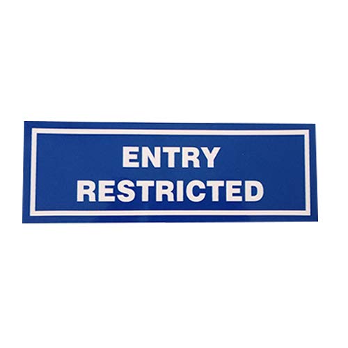 Mr. Safe - Entry Restricted Sign Sunboard - 3mm (12 Inch X 4 Inch ...
