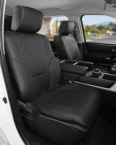 Amazon.com: KUST Tundra Seat Covers,Tundra Waterproof Leather Car Seat ...