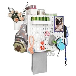 Amazon.com: Metal Pet Supplies Storage Organizer Adjustable Dog Storage ...