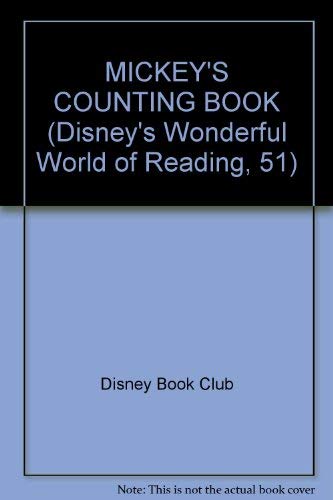 MICKEY'S COUNTING BOOK (Disney's Wonderful World of Reading): Disney ...