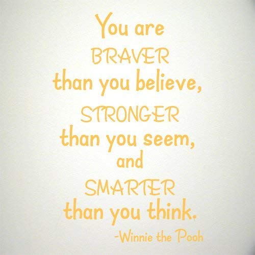 Amazon.com: Winnie the Poo Positive Quote wall art : Handmade Products