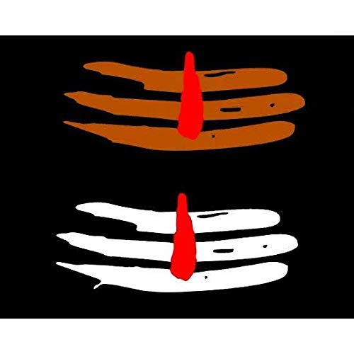 Jnm Enterprises Shiva Tilak car Bike Vinyl Mahadev Bike Sticker, 0.5 x ...