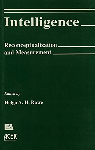 Intelligence: Reconceptualization and Measurement (English Edition ...