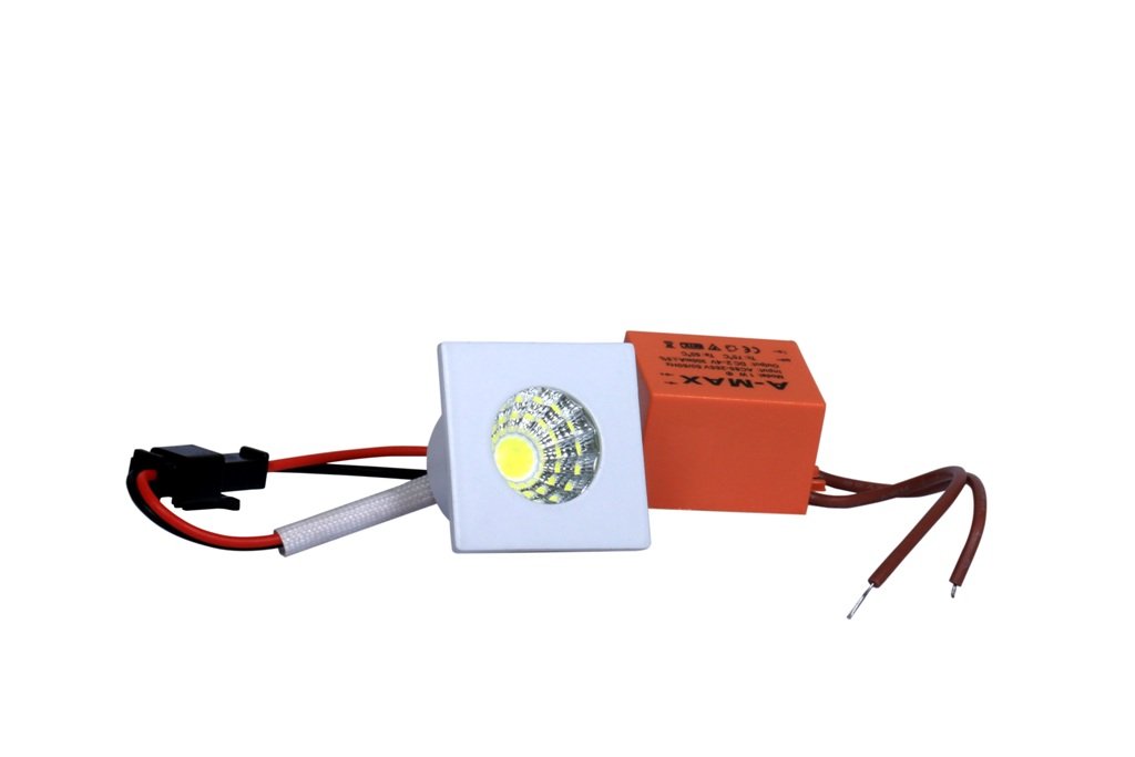 1WATT Square COB Button Led Light (pack of 1) : Amazon.in: Musical ...
