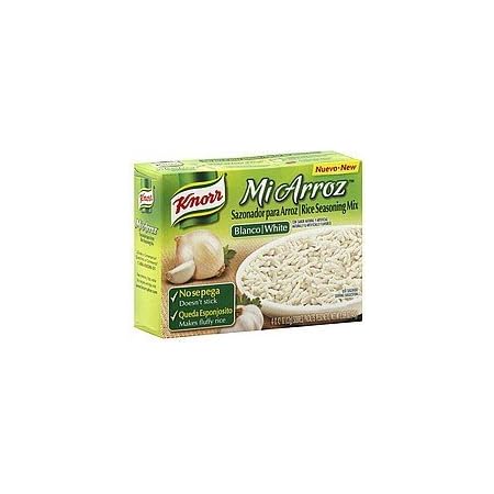 Amazon.com : Knorr Red Rice Seasong Mix Mi Arroz - 1 Box of 4 - 0.59 ...