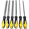 6 Pcs Needle File Set, Metal Wood Rasps Files Tool Sets, Carbon Steel ...