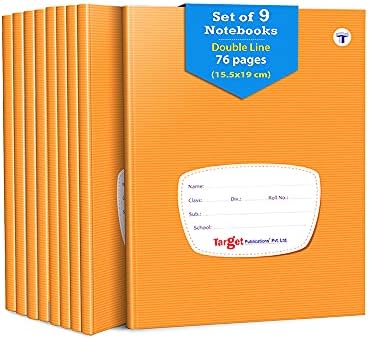 TARGET PUBLICATIONS Small Two Line Notebook 76 Pages 15.5 x 19 cms Hard ...