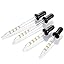 Amazon.com: 4 Pack, 1 mL Glass Eye Dropper with Measurement - Long ...