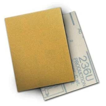 100/Pk 3M 236U 9"x11" 150 Grit C-Weight Gold Sand Paper Sheet: Amazon ...