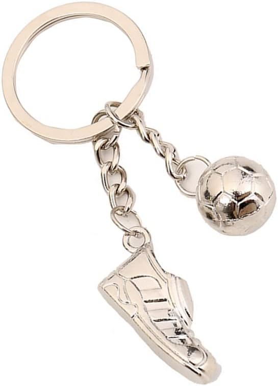 FZLANQ 1 PCS Exquisite Football Pendant Keychain Soccer Keychains Metal ...