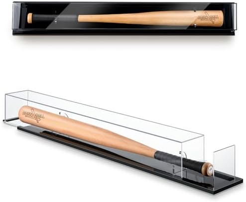 Amazon.com: Silipull Baseball Bat Display Case Wall Mounted Tabletop ...