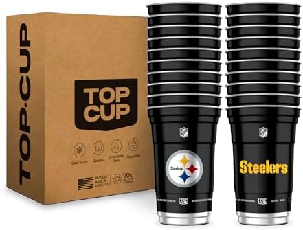 Amazon.com: Top Cup NFL Pittsburgh Steelers 20 oz Reusable Aluminum ...