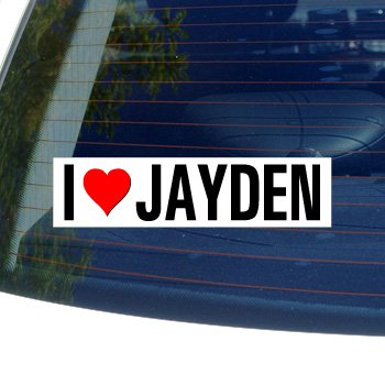 Graphics and More I Love Heart Jayden - Window Bumper Sticker: Amazon ...