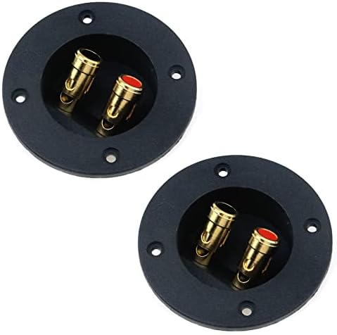 Amazon.com: 2 Pcs Black Speaker Box Terminal Cup 3 Inch 2-Way Spring ...