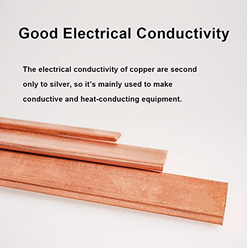 Snapklik.com : Ququyi Pure Copper Flat Stock 1/8 T 0.6 W 8 L Copper ...