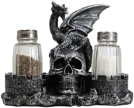 Amazon.com: DWK "Blackened Spice" Medieval Dragon Salt & Pepper Shaker ...