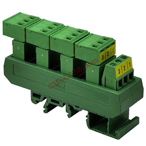 Snapklik.com : Slim DIN Rail Mount 10A/300V 5x3 Position Pluggable ...