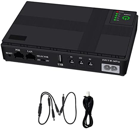 Amazon.com: 10400mAh Mini UPS 5V 9V 12V 2A Battery Backup Portable ...