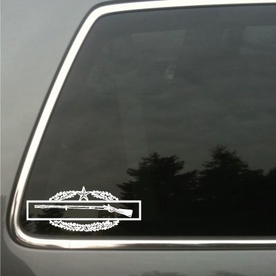 Amazon.com: Combat Infantry Badge with star vinyl decal small : Sports ...