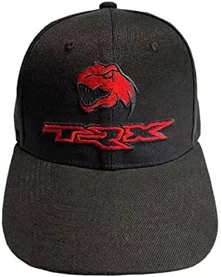 Amazon.com: Custom Red T-Rex TRX Dinosaurs Black Snapback Cap Baseball ...