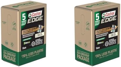 Amazon.com: Castrol Edge 5W-20 Advanced Full Synthetic Motor Oil, 5 ...
