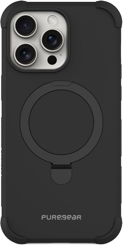 Amazon.com: PureGear DualTek Magnetic Phone Grip Case for iPhone 15 Pro ...