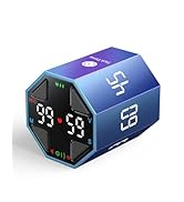 Amazon.com: Ticktime Pomodoro Productivity Timer Cube, Octagon Flip Clock, Pause & Resume, Mute ...