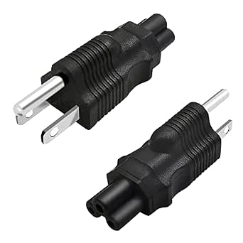 Amazon.com: GINTOOYUN 2Pack NEMA 5-15P to IEC320 C5 Adapter, 3 Prong AC ...