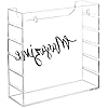 Amazon.com: MyGift 9 Inch Premium Clear Acrylic Magazine Holder with ...