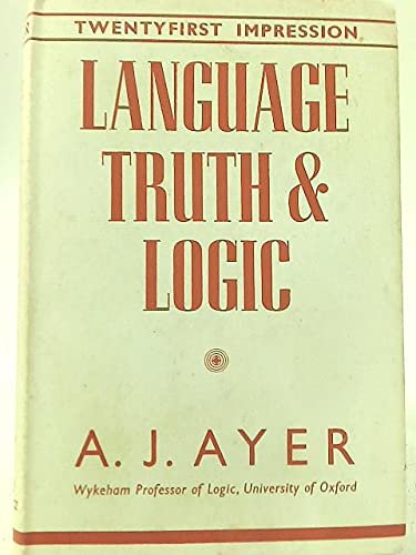 Language, truth and logic.: Ayer, Alfred Jules: Amazon.com: Books