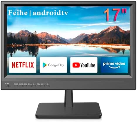 Amazon.com: Feihe 17 inch Small Flat Screen Smart TV for Kitchen, RV ...