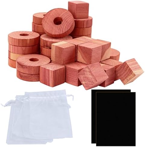 Amazon.com : (172pcs) Cedar Block for Closet Drawers, Aromatic Cedar ...