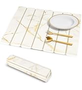 Amazon.com: Sofort Dish Drying Mat for Kitchen Counter, Gold White ...