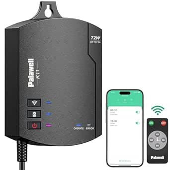 Palawell 72W WiFi Low Voltage Landscape Transformer, Outdoor Landscape ...