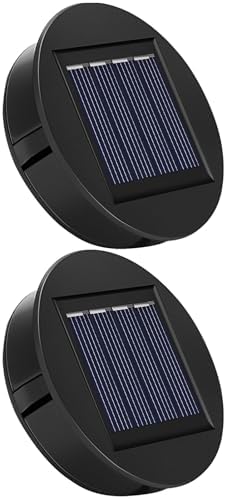 Amazon.com: 2 Pack Solar Light Replacement Tops with Flickering Flame ...