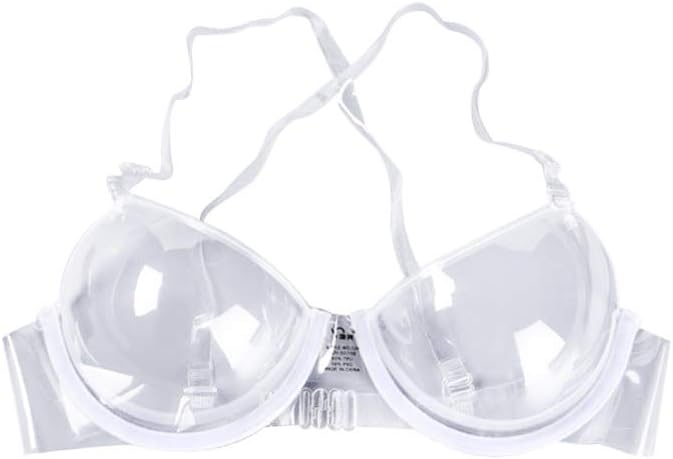 FENICAL Invisible Transparent Ultra-fine Strap Plastic Bra Disposable ...