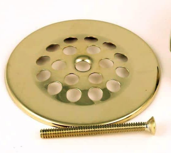Tub and Shower Bath Grid Drain Strainer with Screw, 2-7/8 Inch, 1-Pack ...