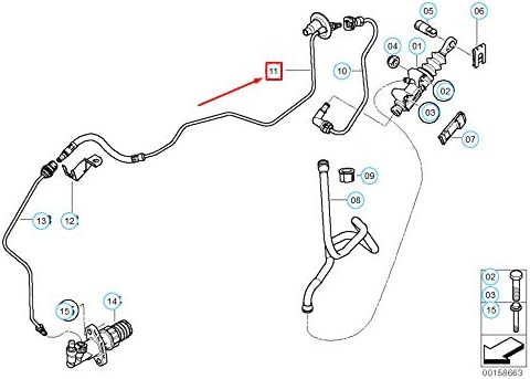 Amazon.com: GTV INVESTMENT Cooper R50 Clutch Line 21526774284 6774284 ...