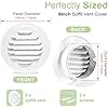 6 Inch White Soffit Vent Cover, FocuVenHom Stainless Steel Round Wall ...