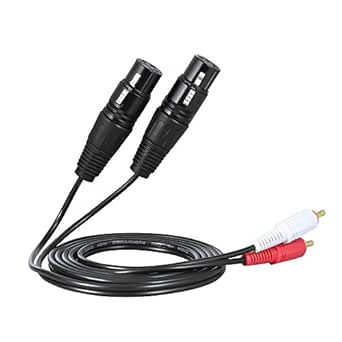 Amazon.com: IUPPA 1.5m/ 5ft Stereo Au-dio Cable Cord Dual XLR Female to ...