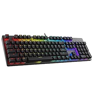 DREVO Tyrfing V2 104Key RGB Mechanical Gaming Keyboard USB Wired Full ...