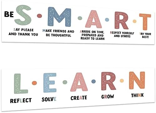 Amazon.com: Andaz Press 13"x48" Large In This Classroom We Learn Banner ...