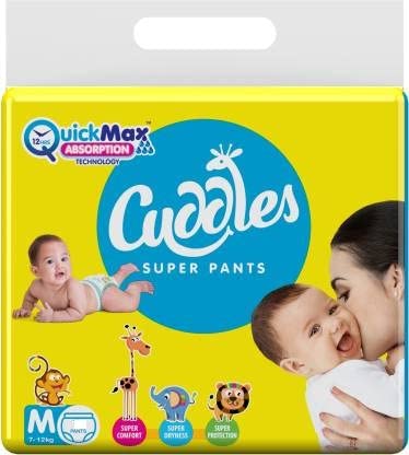 Buy Cuddles Baby Diaper Pants, Medium Size All round Protection Pants ...