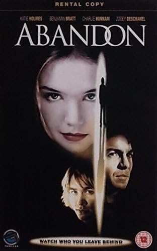 Amazon.com: Abandon [VHS] : Katie Holmes, Benjamin Bratt, Charlie ...