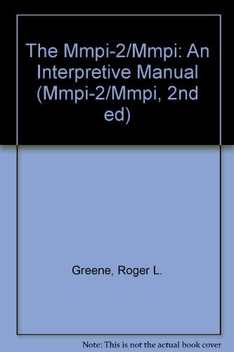 The MMPI-2/MMPI: An Interpretive Manual: Roger L. Greene: 9780205125258 ...