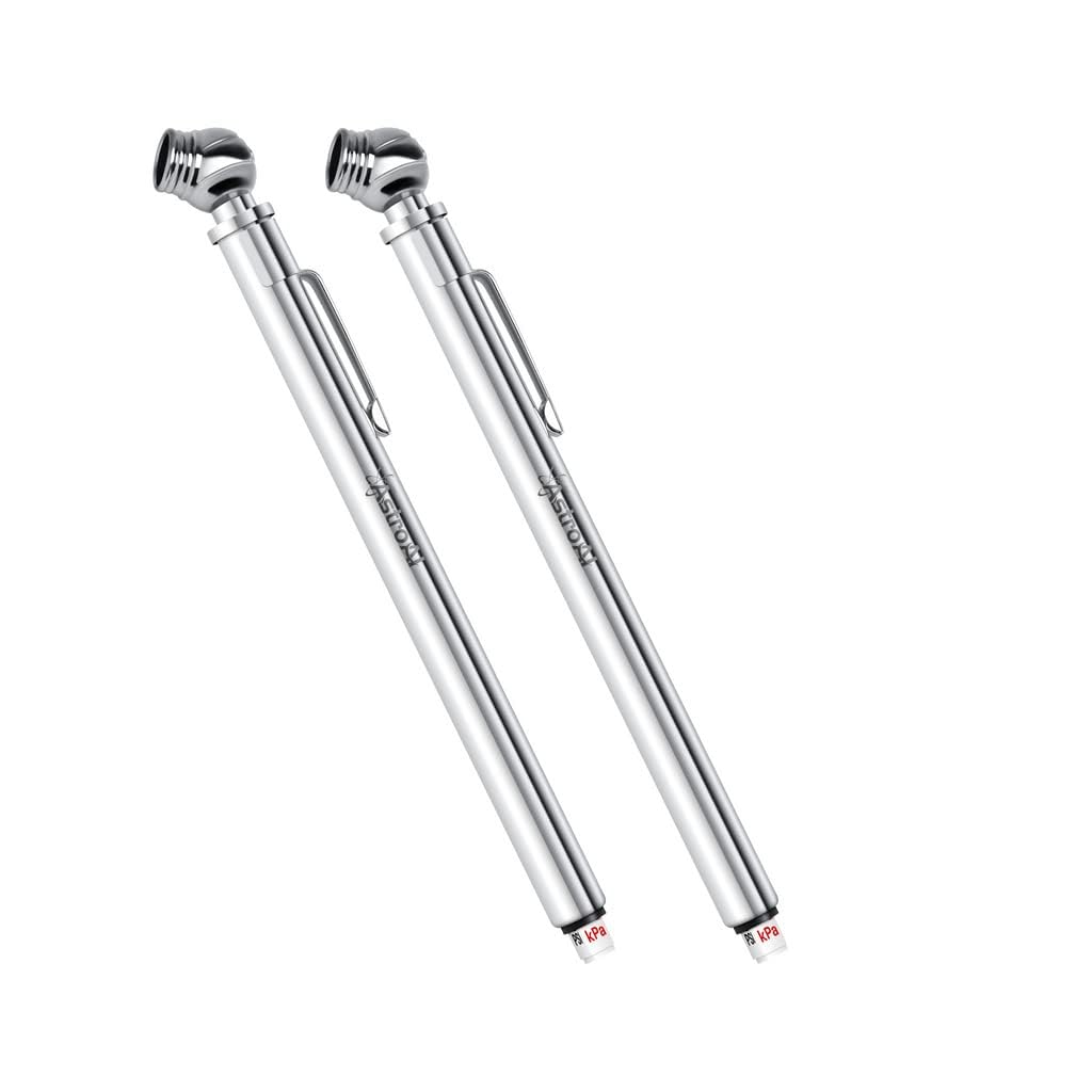 AstroAI 2 Pack Pencil Tire Pressure Gauge 10 75PSI Stainless Steel astroai-2-pack-pencil-tire-pressure-gauge-10-75psi-stainless-steel
