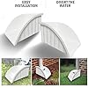 Smasener Rain Gutter Downspout Splash Blocks, 2 Pack Thickened Durable ...